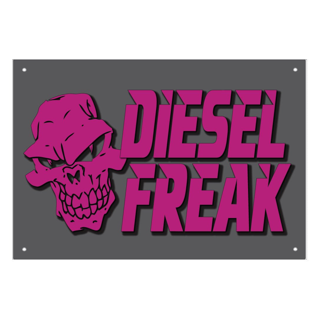 Diesel Freak Stacked Burnt Banner